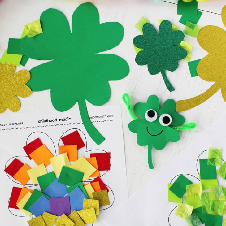 Four Leaf Clover Template- Free Printable - Childhood Magic