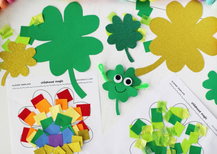 Four Leaf Clover Template- Free Printable - Childhood Magic