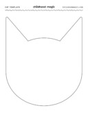 Cat Template- Printable Coloring Page - Childhood Magic