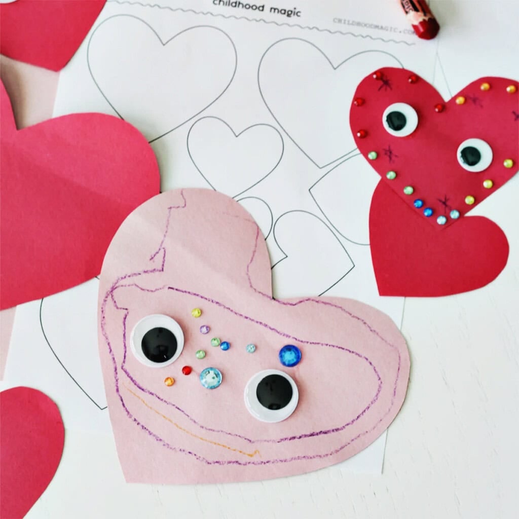 Heart Template Coloring Page - Childhood Magic
