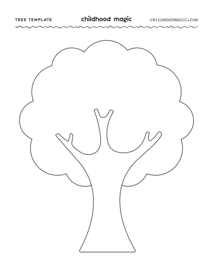 Tree Template- Free Printable - Childhood Magic