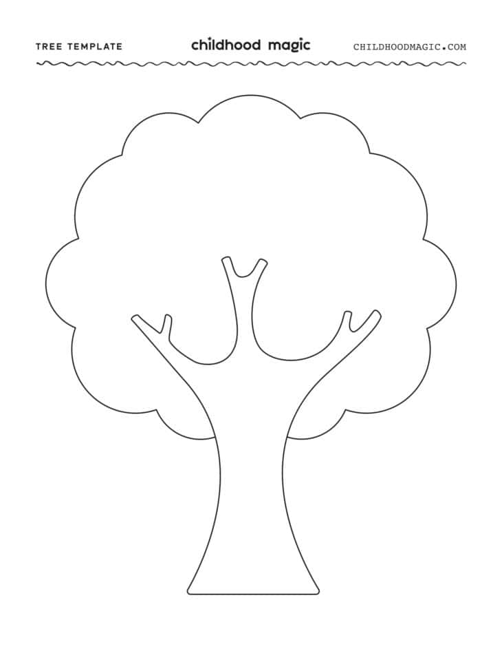 Tree Template- Free Printable - Childhood Magic