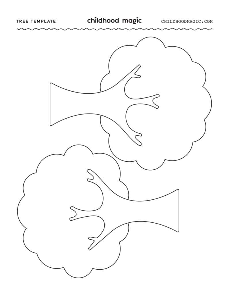 Tree Template- Free Printable - Childhood Magic