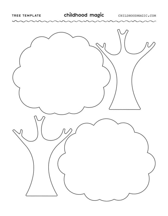 Tree Template- Free Printable - Childhood Magic