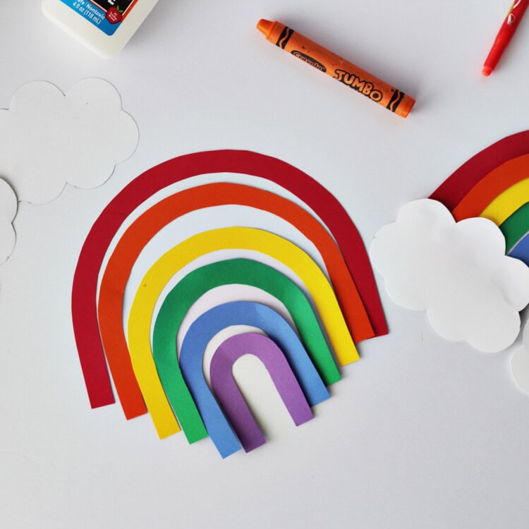 Rainbow Template- Free Printable Coloring Page - Childhood Magic