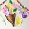 Handprint Bouquet of Flowers-with Free Printable - Childhood Magic