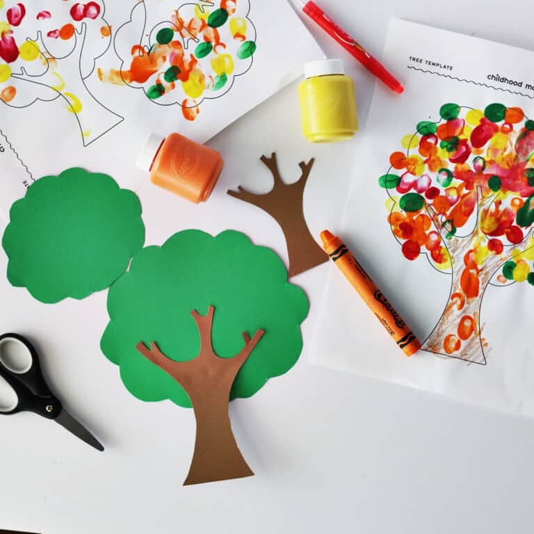 Tree Template- Free Printable - Childhood Magic