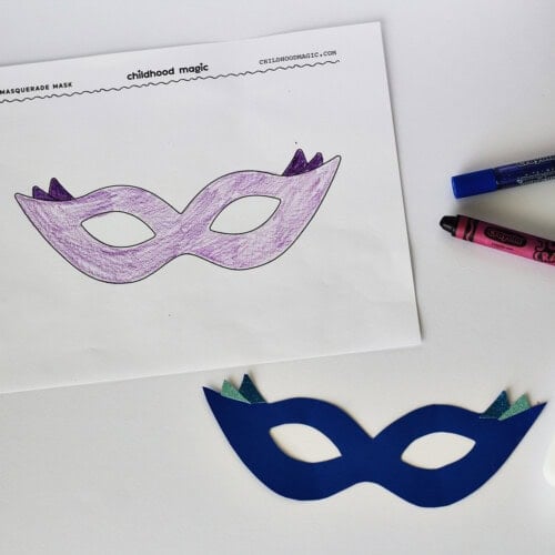 Printable Mask Template for Kids - Childhood Magic