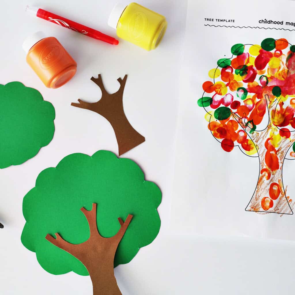 Tree Template- Free Printable - Childhood Magic