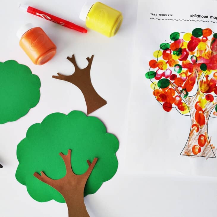 Tree Template- Free Printable - Childhood Magic