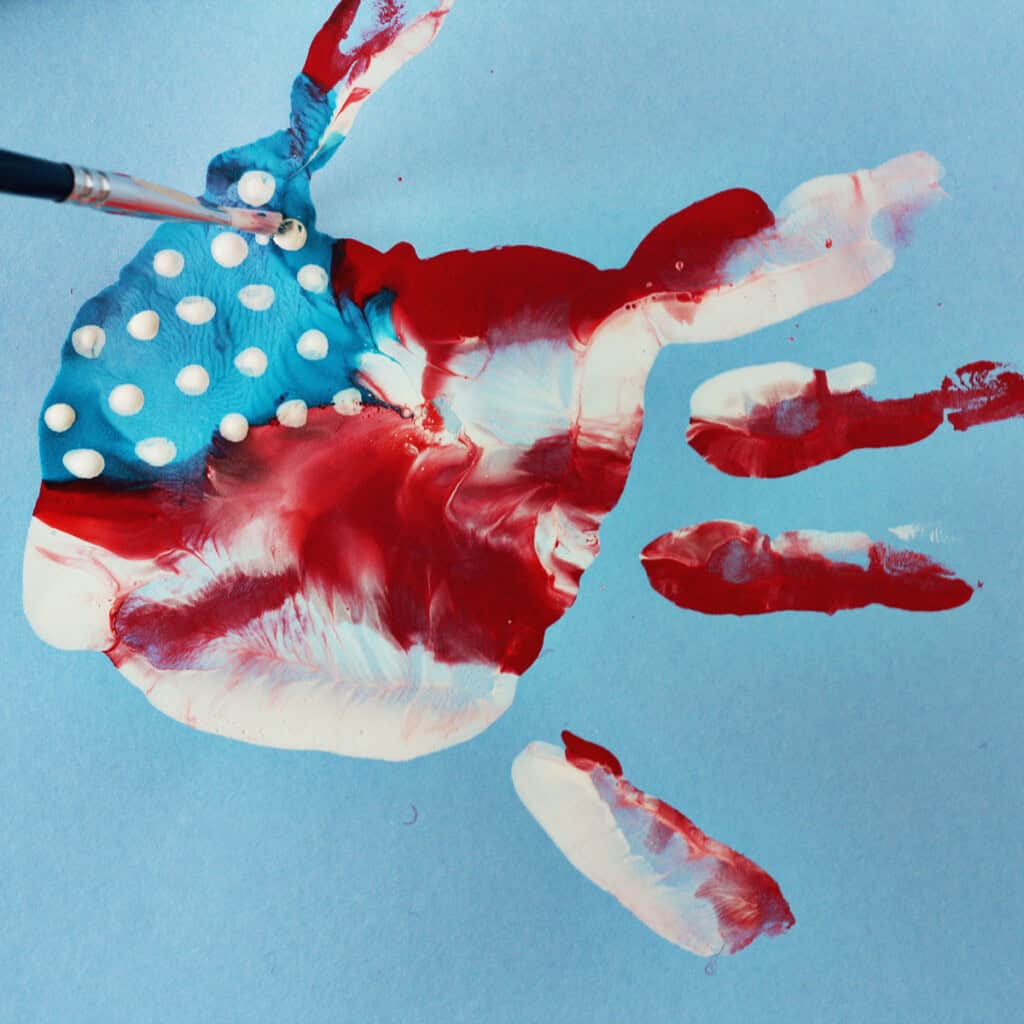 Handprint American Flag - Childhood Magic