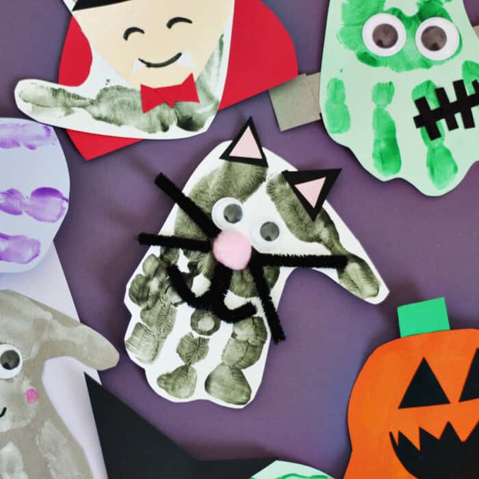 Halloween Handprint Crafts - Childhood Magic