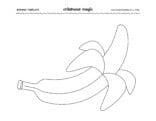 Banana Printable Template - Childhood Magic