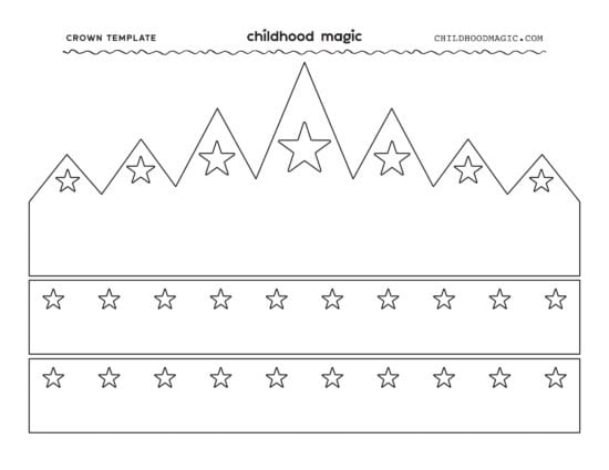 Printable Crown Template for Kids - Childhood Magic