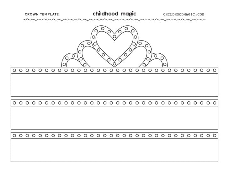 Printable Crown Template for Kids - Childhood Magic