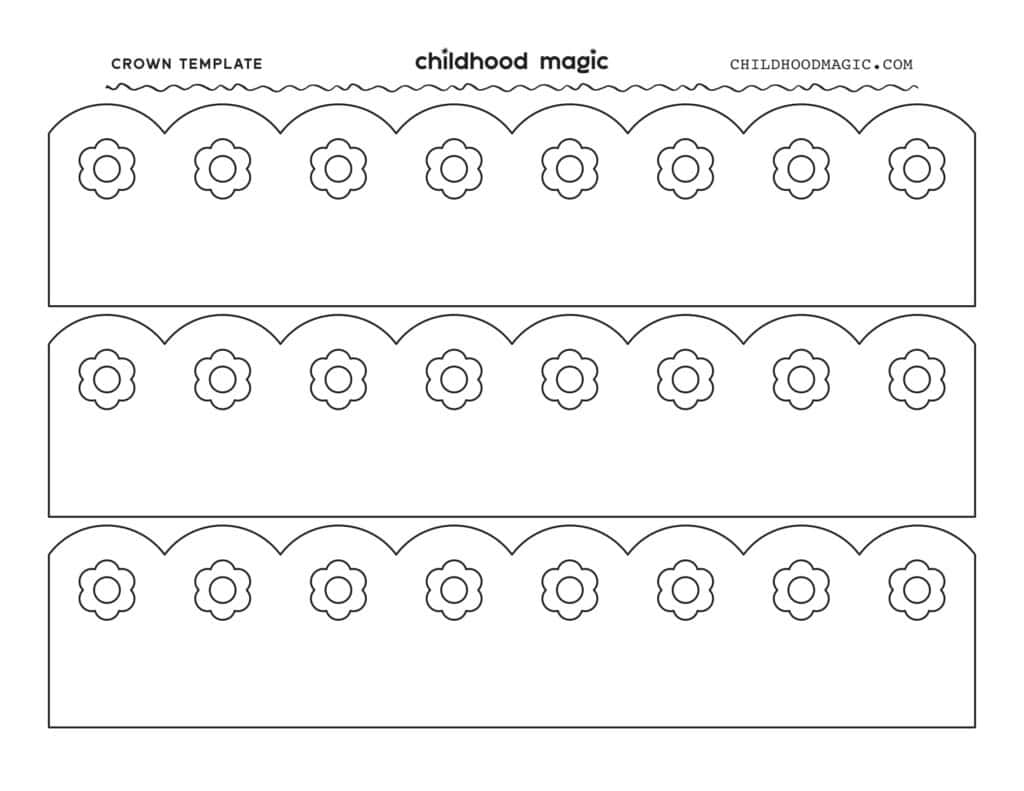 Printable Crown Template for Kids - Childhood Magic