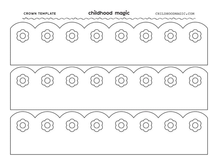 Printable Crown Template for Kids - Childhood Magic