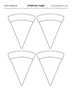 Paper Pizza- Free Printable Template - Childhood Magic