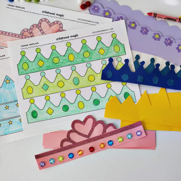 Printable Crown Template for Kids - Childhood Magic