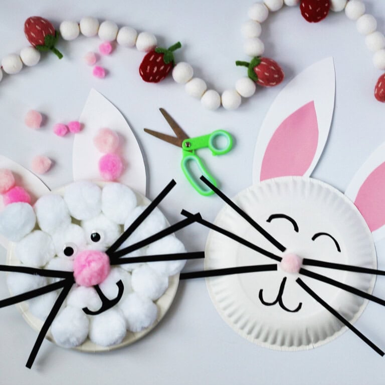 Paper Plate Easter Bunny Craft - Childhood Magic