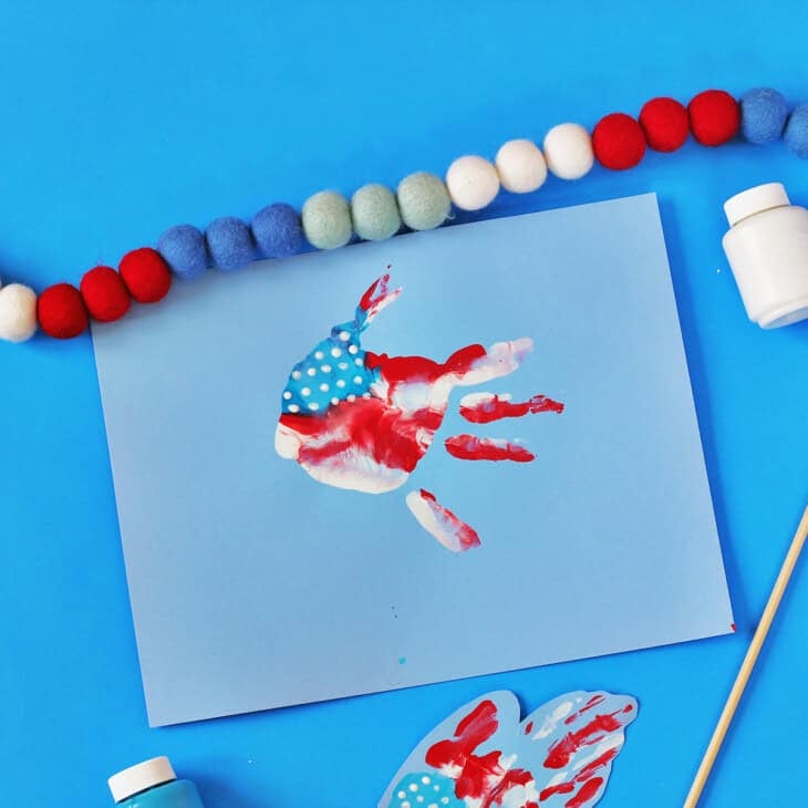 Handprint American Flag - Childhood Magic