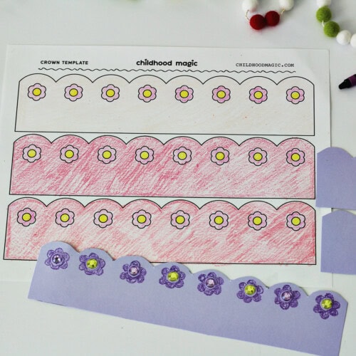 Printable Crown Template for Kids - Childhood Magic