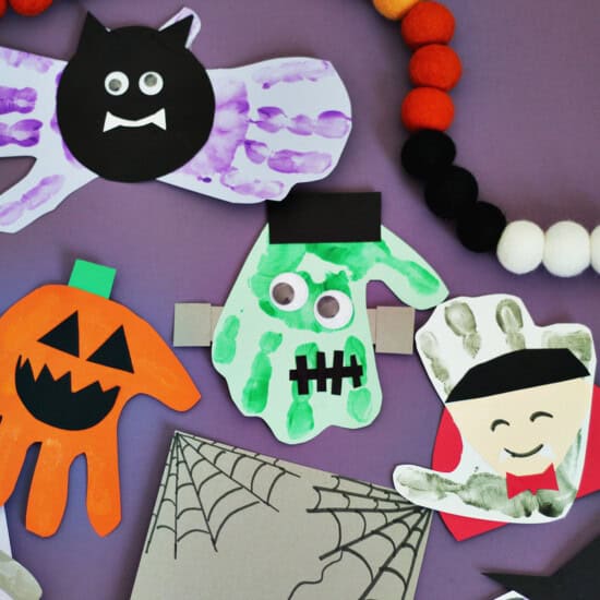 Halloween Handprint Crafts - Childhood Magic