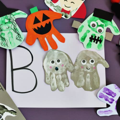 Halloween Handprint Crafts - Childhood Magic