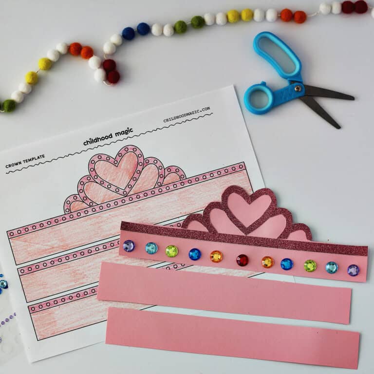 Printable Crown Template for Kids - Childhood Magic