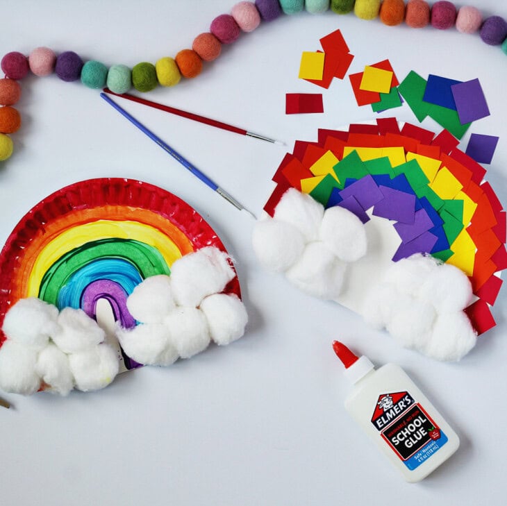 Paper Plate Rainbow Craft - Childhood Magic