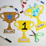 Trophy Template- Free Printable and Father's Day Craft - Childhood Magic