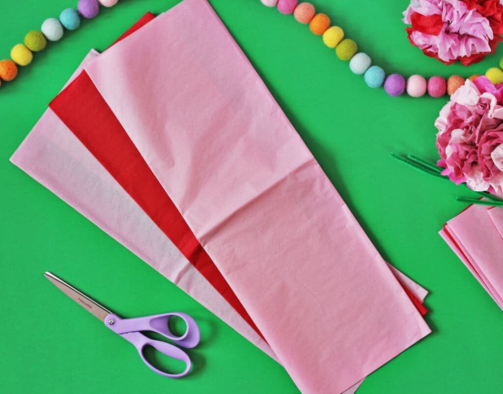 Easy Tissue Paper Flower Craft - Childhood Magic