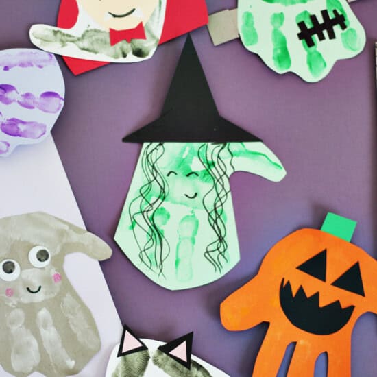 Halloween Handprint Crafts - Childhood Magic