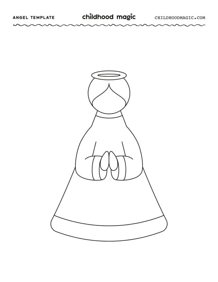 Angel Template- Free Printable - Childhood Magic
