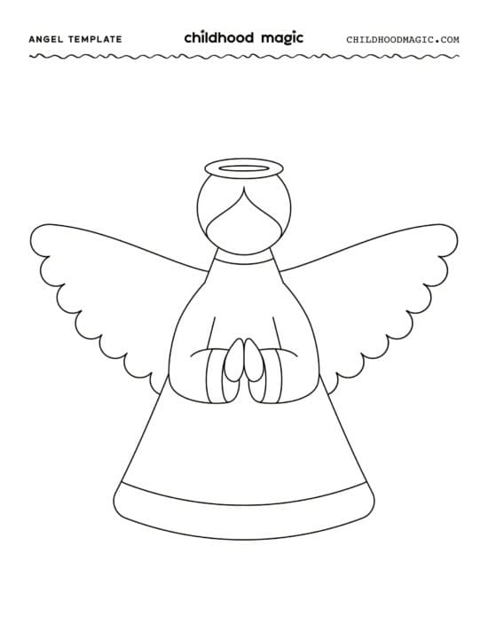 Angel Template- Free Printable - Childhood Magic