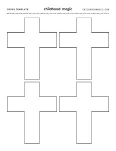 Cross Template- Free Printable - Childhood Magic