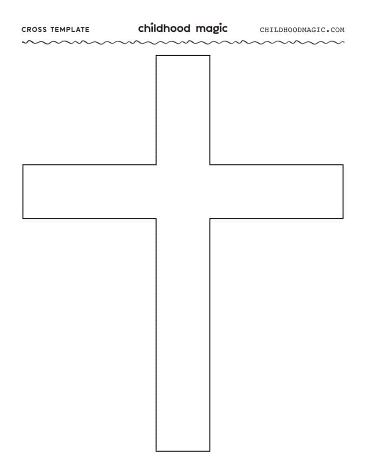 Cross Template- Free Printable - Childhood Magic