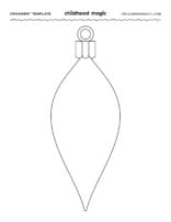 Christmas Ornament Template- Free Printable - Childhood Magic