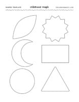 Shape Outlines- Free Printable Templates - Childhood Magic
