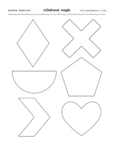 Shape Outlines- Free Printable Templates - Childhood Magic