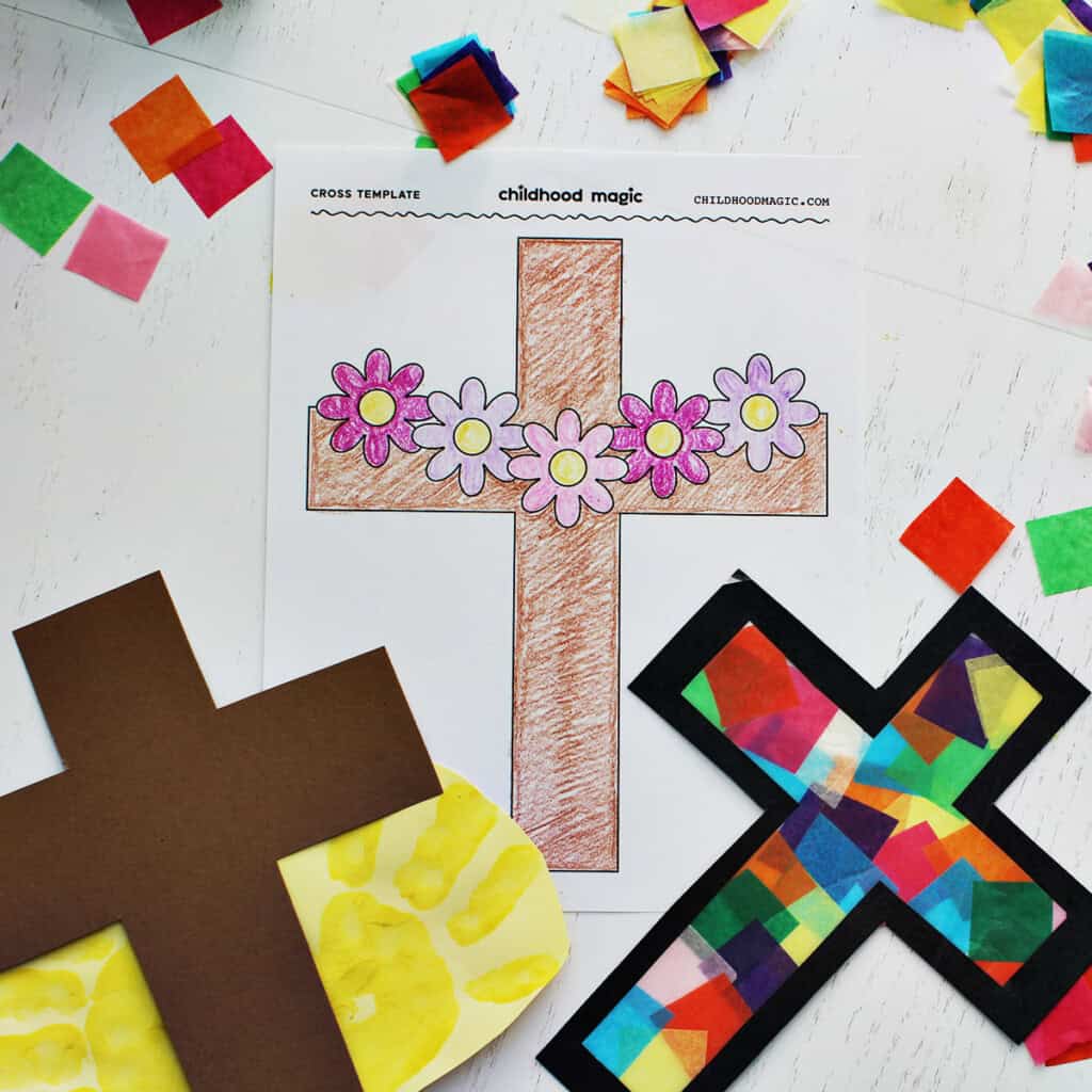 Cross Template- Free Printable - Childhood Magic