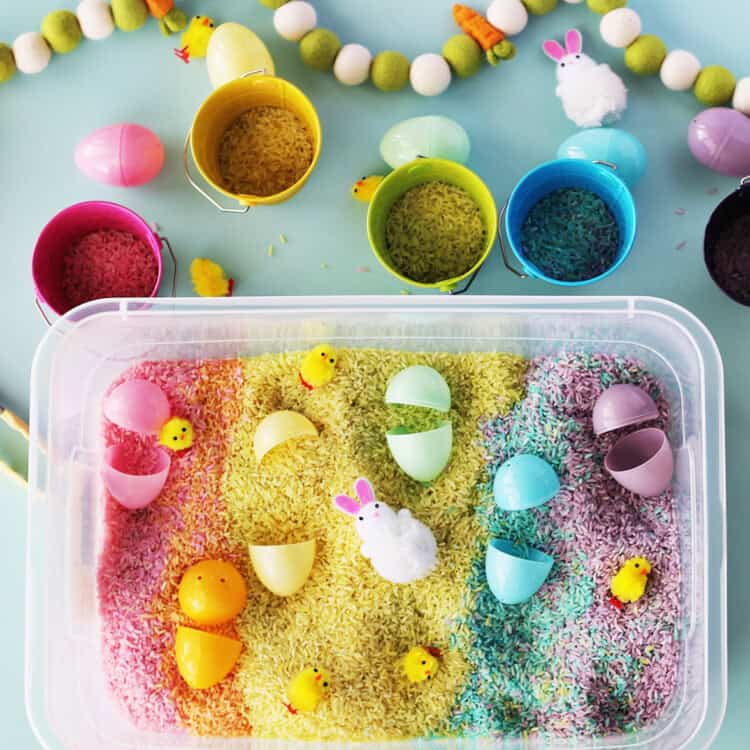 Make an Easter Sensory Bin - Childhood Magic