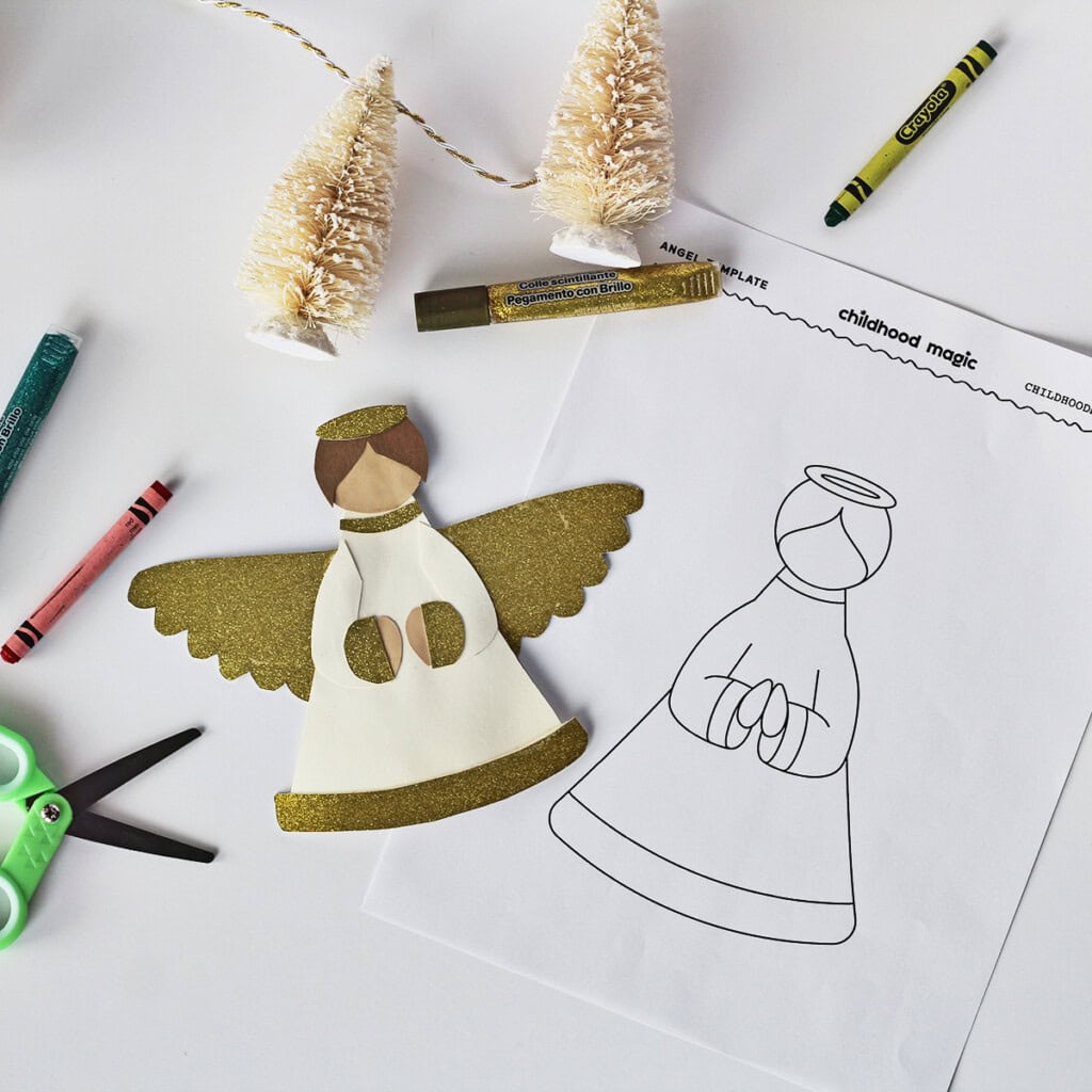 Angel Template- Free Printable - Childhood Magic