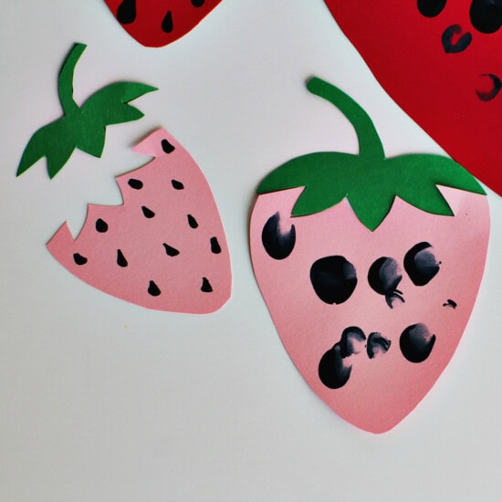 Strawberry Printable- Free Template - Childhood Magic