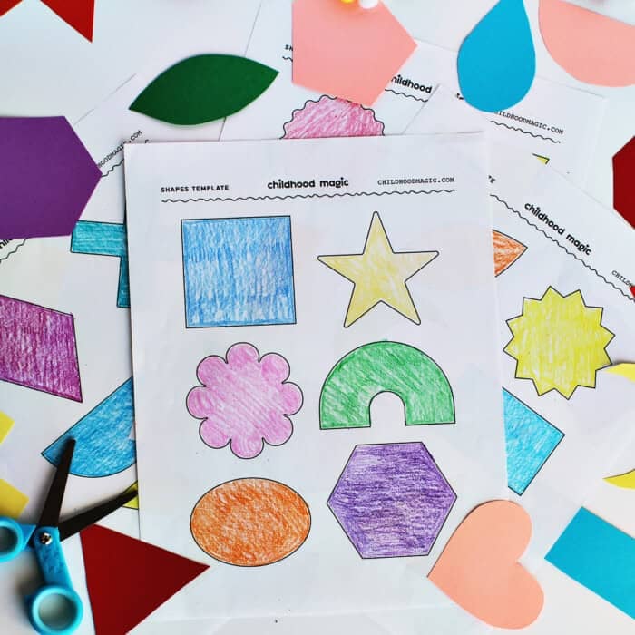 Shape Outlines- Free Printable Templates - Childhood Magic