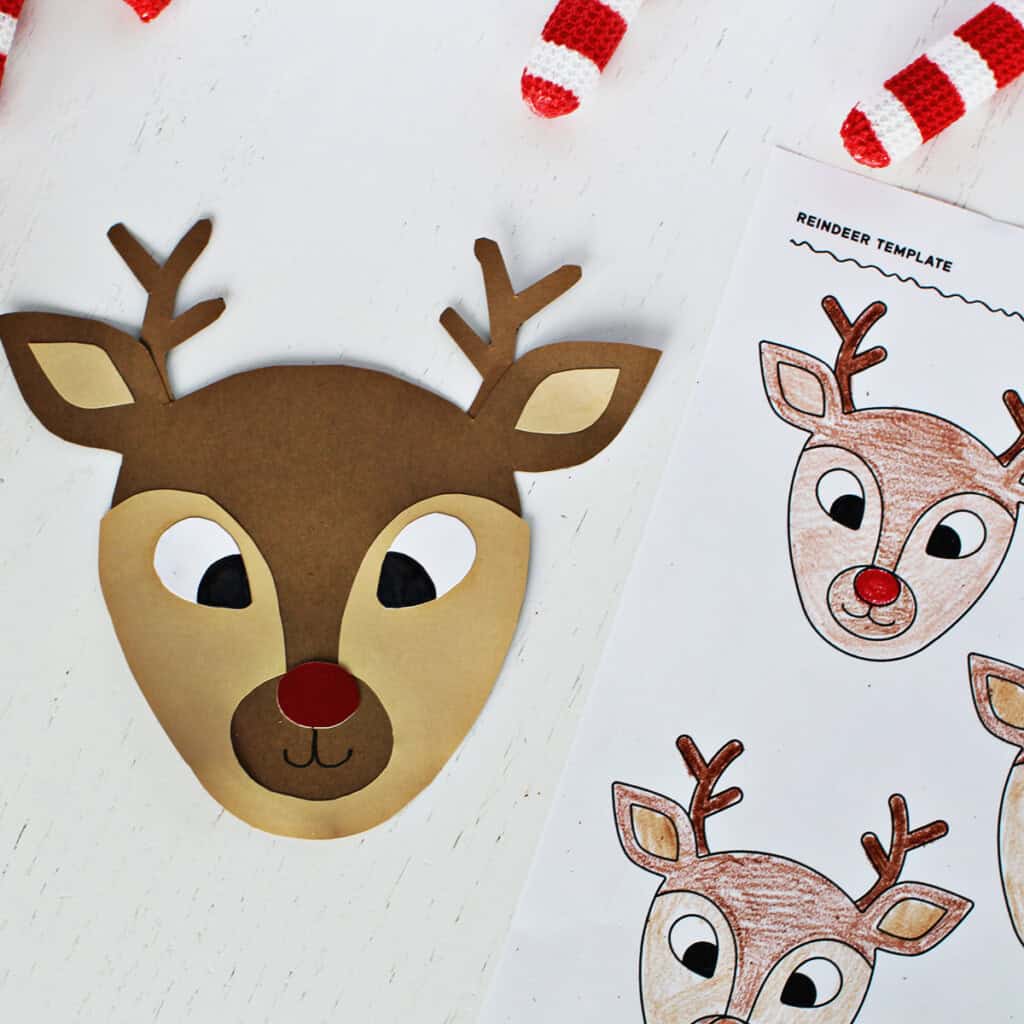 Reindeer Template- Free Printable - Childhood Magic