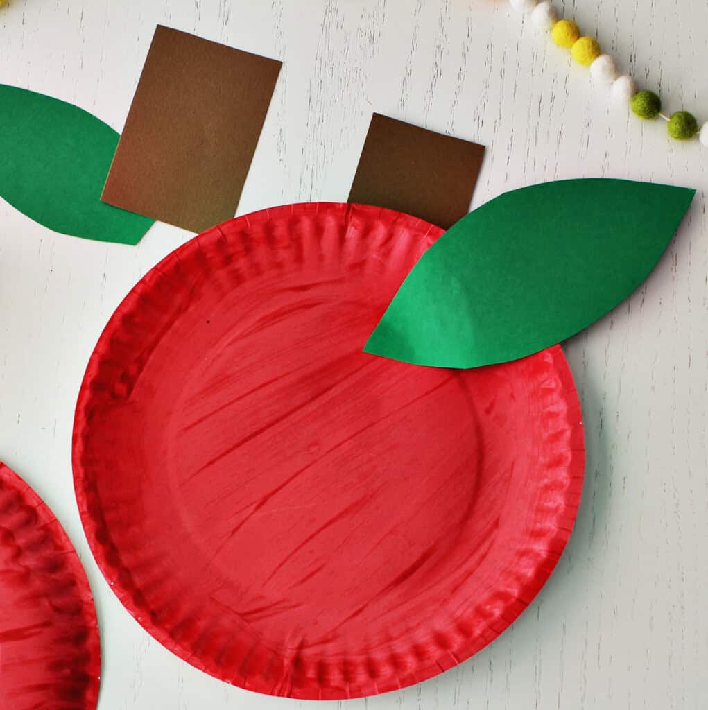 Paper Plate Apple Craft - Childhood Magic