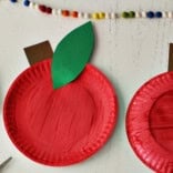 Paper Plate Apple Craft - Childhood Magic