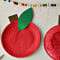 Paper Plate Apple Craft - Childhood Magic