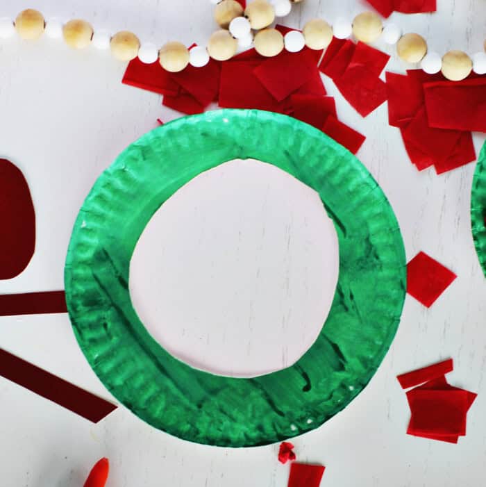 Paper Plate Christmas Wreath Kids Craft - Childhood Magic